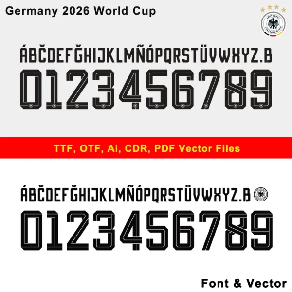 Germany 2026 World Cup Font - TTF, OTF & Vector Files